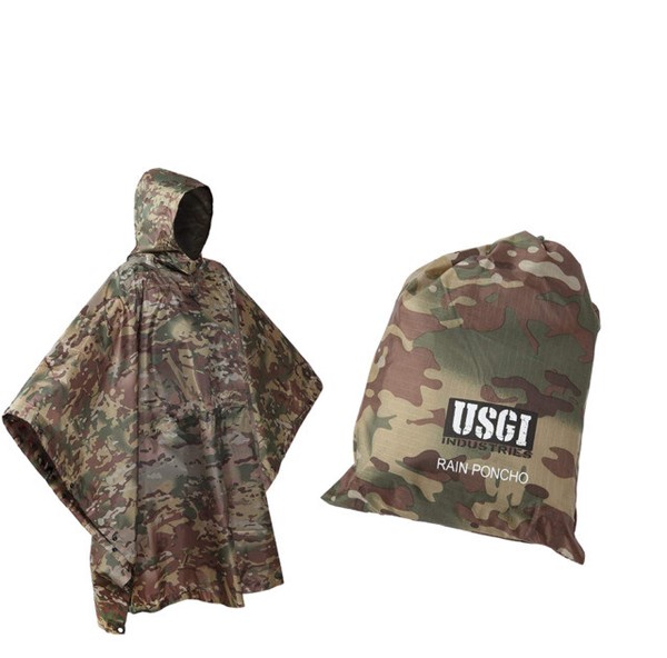 USGI Industries Military Spec Rain Poncho - OCP Multicam (USGI-PON-OCP ...