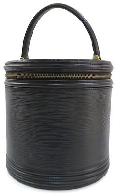 Authentic LOUIS VUITTON Cannes Black Epi Leather Vanity Bag Case #54341 ...
