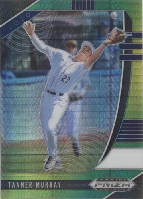 2020 Panini Prizm Draft Picks - Tanner Murray #PDP125 Green & Yellow ...