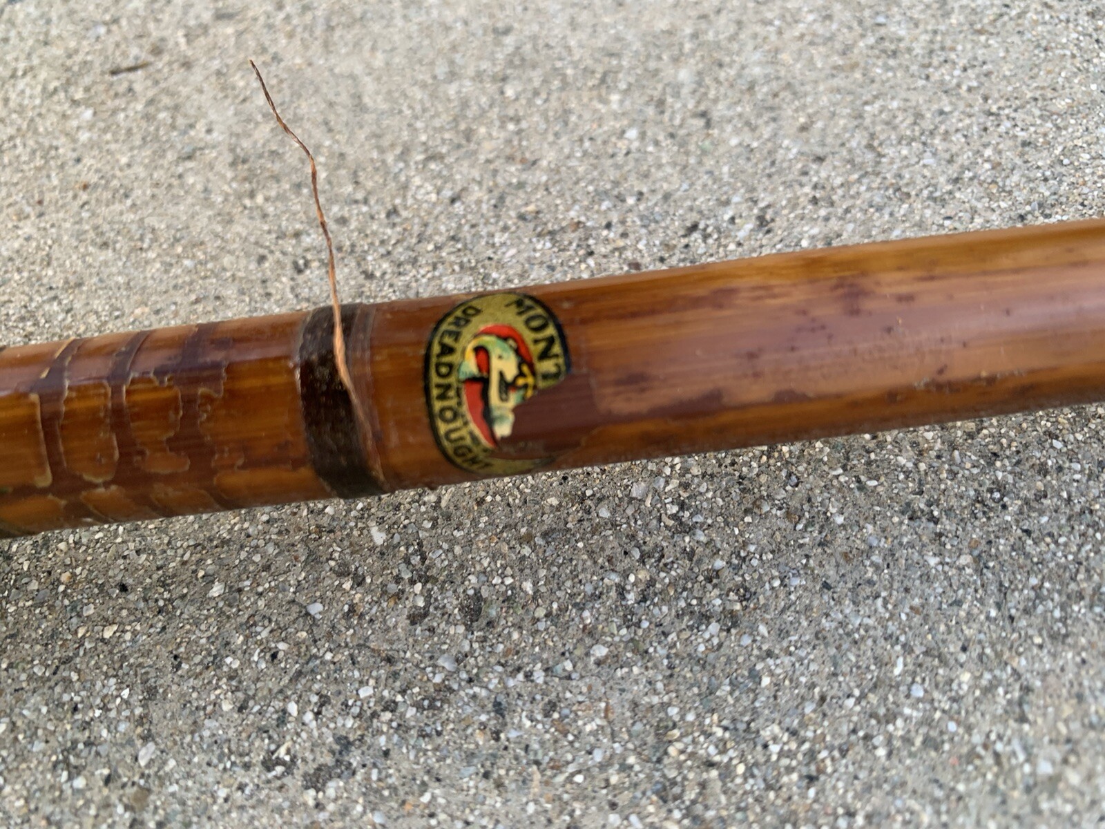 Vintage/Antique Montague Dreadnaught Heavy Duty Bamboo boat 2 Pc ...