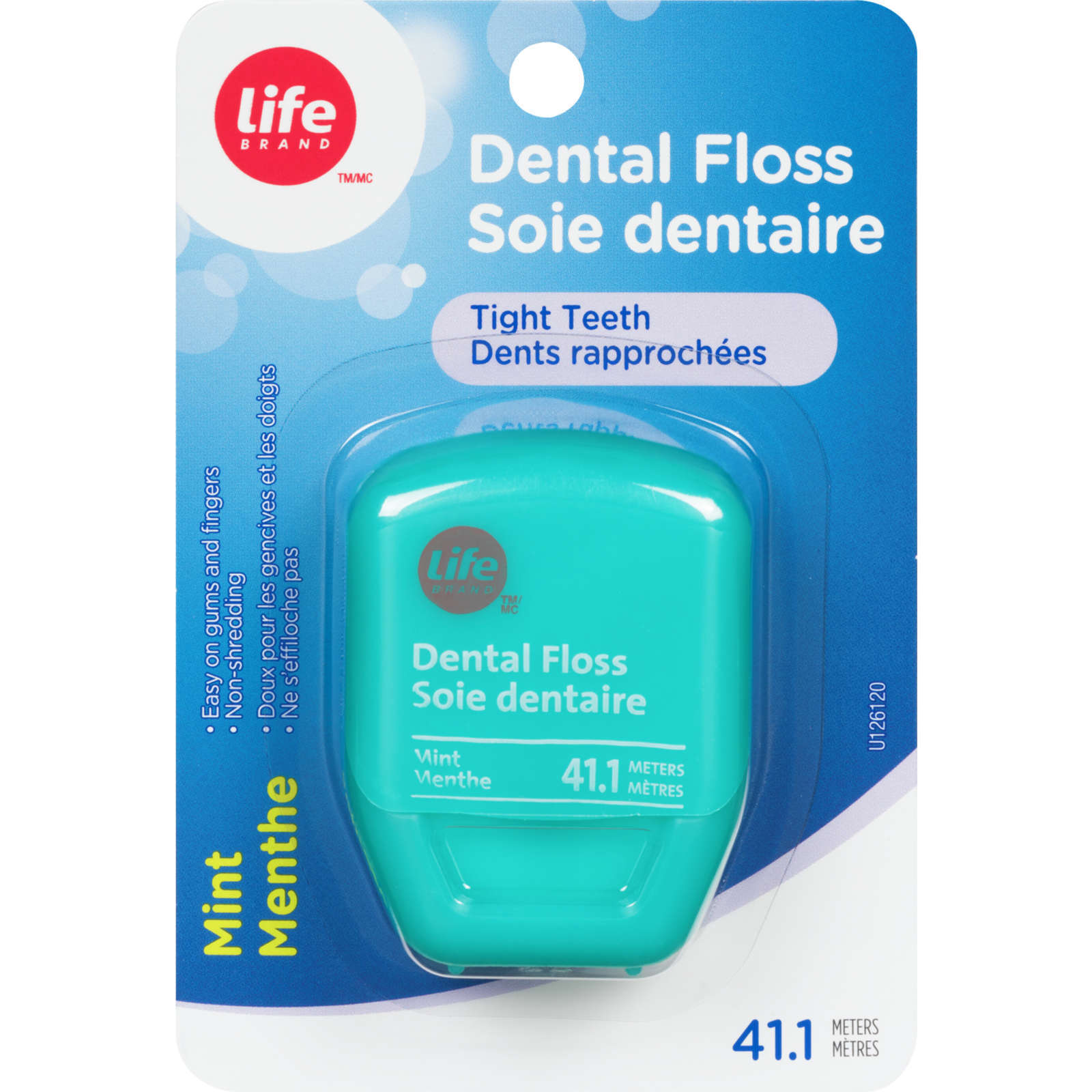 3 Packs Life Brand Essential Dental Floss Tight Teeth Mint Flavor 41.1m ...