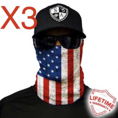 3 Salt Armour SA Fishing Full Color American Flag Shields / Masks | eBay