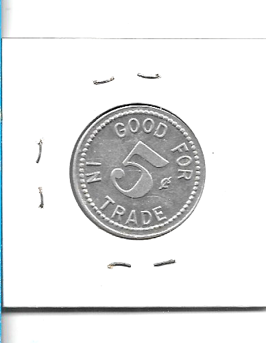 Mt. Ayr, Indiana Trade Token RAINBOW TAVERN 5¢ | eBay