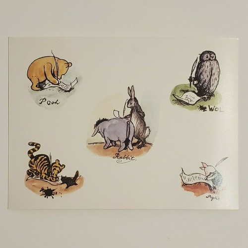 Classic Winnie the Pooh Postcard Tigger Piglet Eeyore Rabbit Roo Owl | eBay