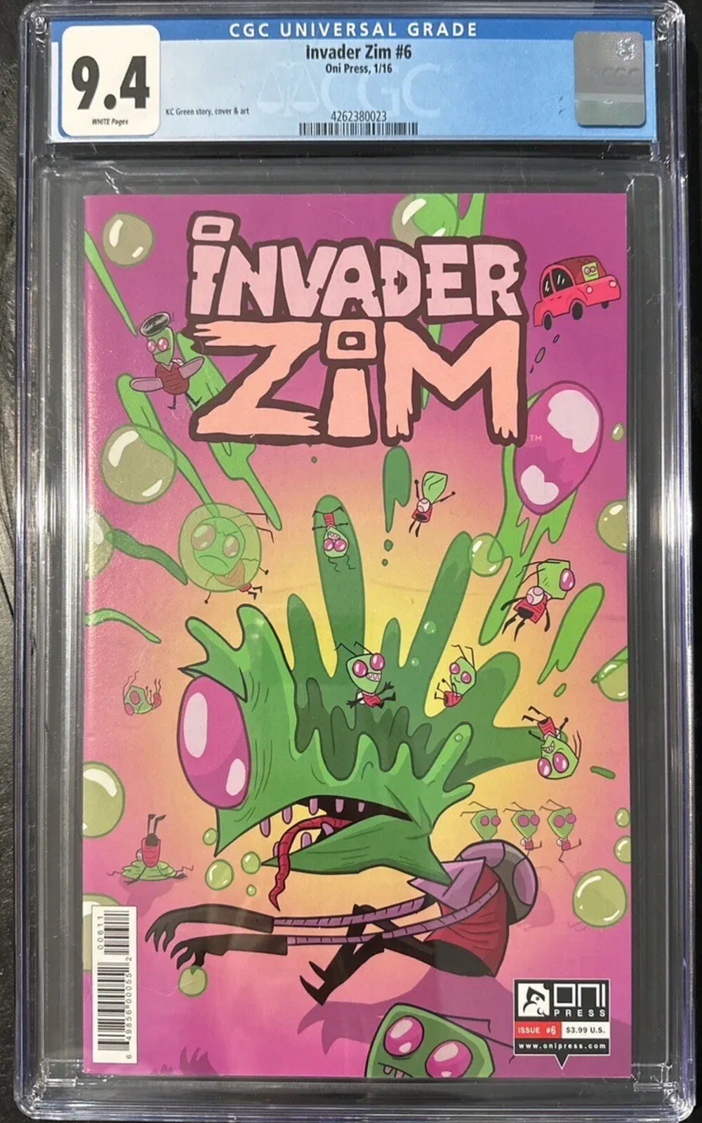INVADER ZIM #6 KC GREEN COVER & ART CGC 9.4 (H/P) | eBay