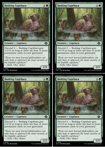 MTG - 4x BASKING CAPYBARA - Lost Caverns of Ixalan (C) | eBay