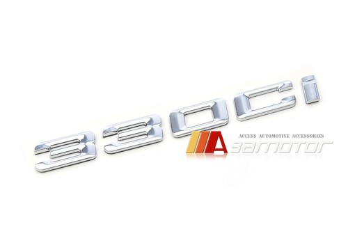 Chrome Letter Trunk Rear Emblem Badge Decal Letters 330Ci 330i fits BMW ...