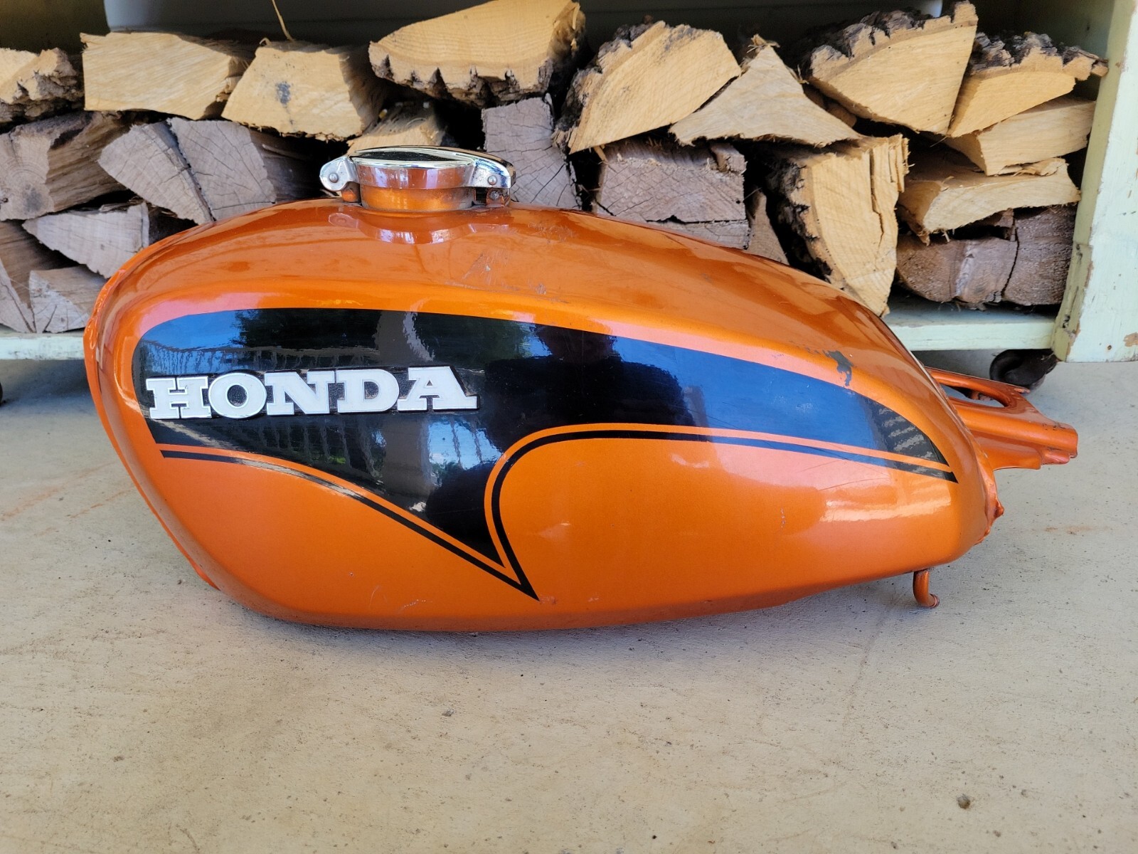 Vintage 1971 Honda CL450 K4 Scrambler Motorcycle Gas Tank Candy Topaz ...