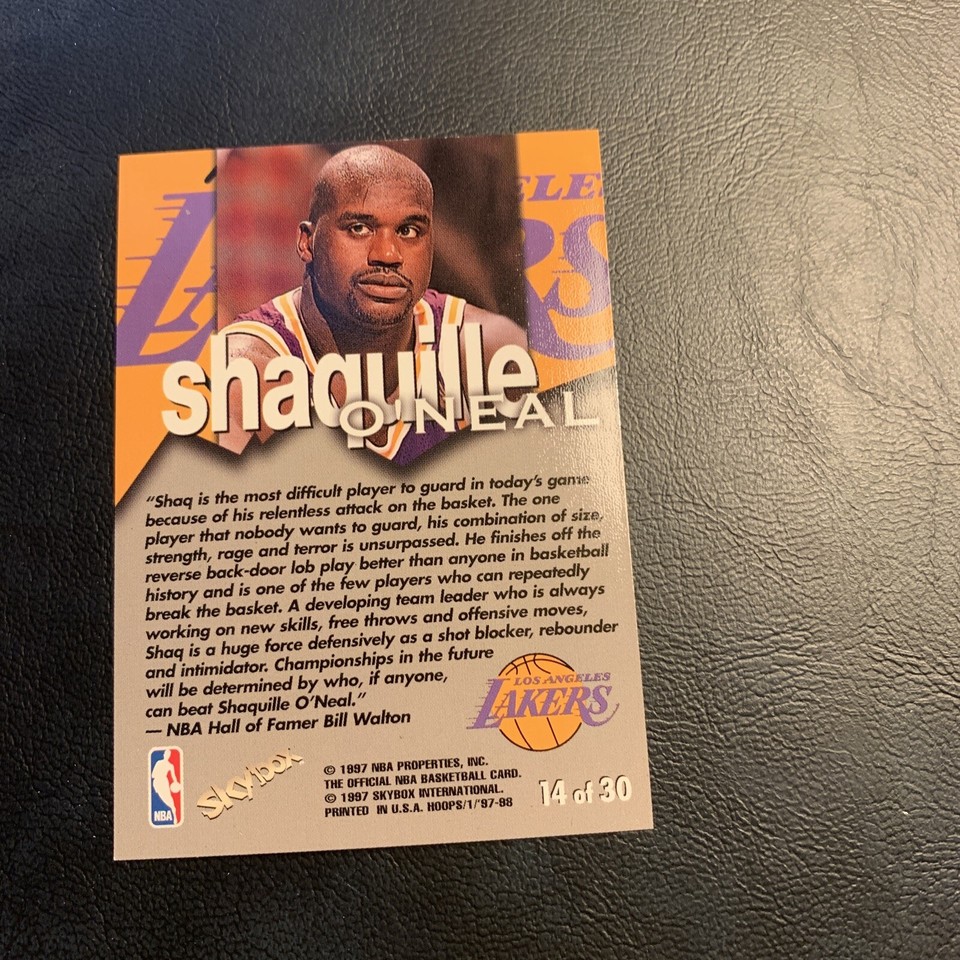 Cb32d Shaquille O’Neal # 14 Bill Walton 1997/98 NBA hoops talkin | eBay