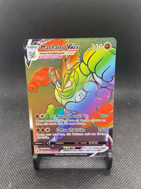 Pokémon TCG Machamp VMAX Sword & Shield - Astral Radiance 194/189 Holo ...