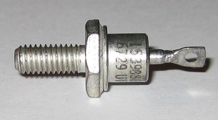 Compact Cathode Stud Power Supply Blocking Diode - 30 mm Long x 11 mm ...