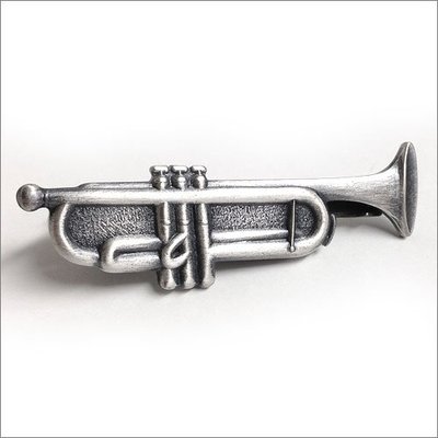 Trumpet Unique Tie Clasps & Tacks RooZee Tie Clip Tie Bar Tie Pin Made ...