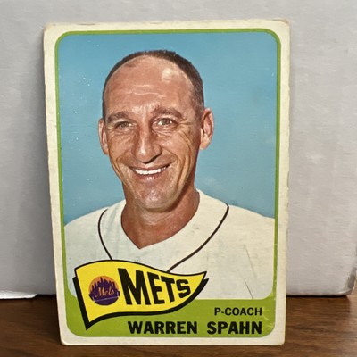 1965 TOPPS #205 WARREN SPAHN METS | eBay