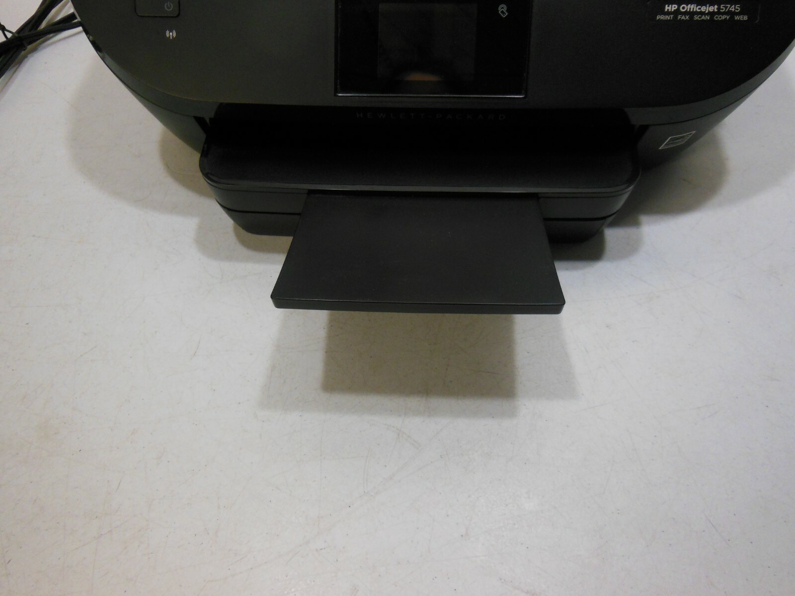 HP Officejet 5745 All-In-One Printer - New Genuine Black Ink Installed ...