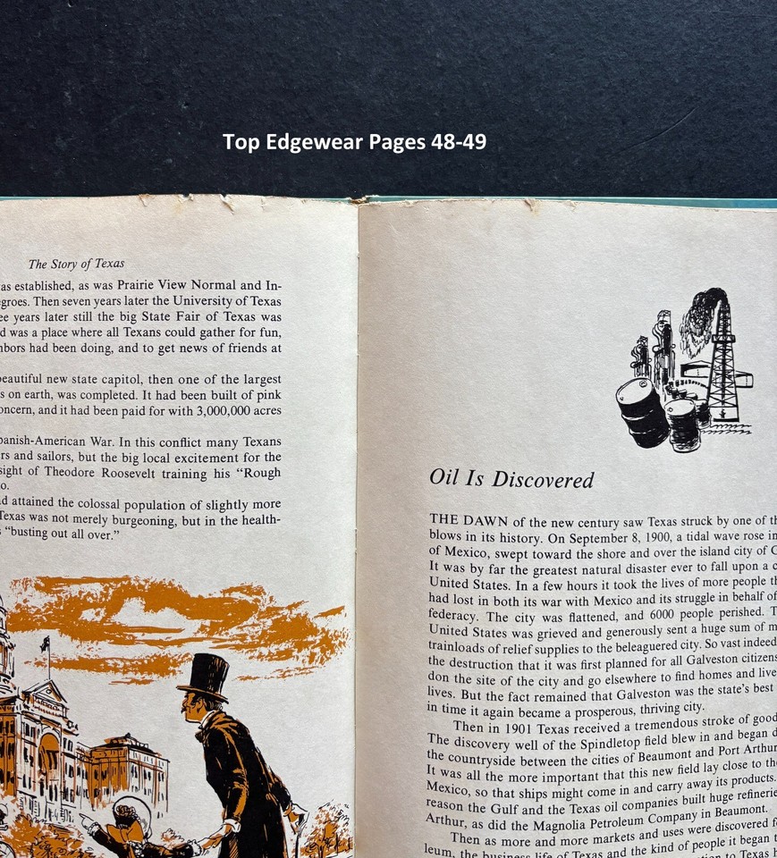 THE STORY OF TEXAS George Sessions Perry 1956 1st Ed. Garden City Books ...