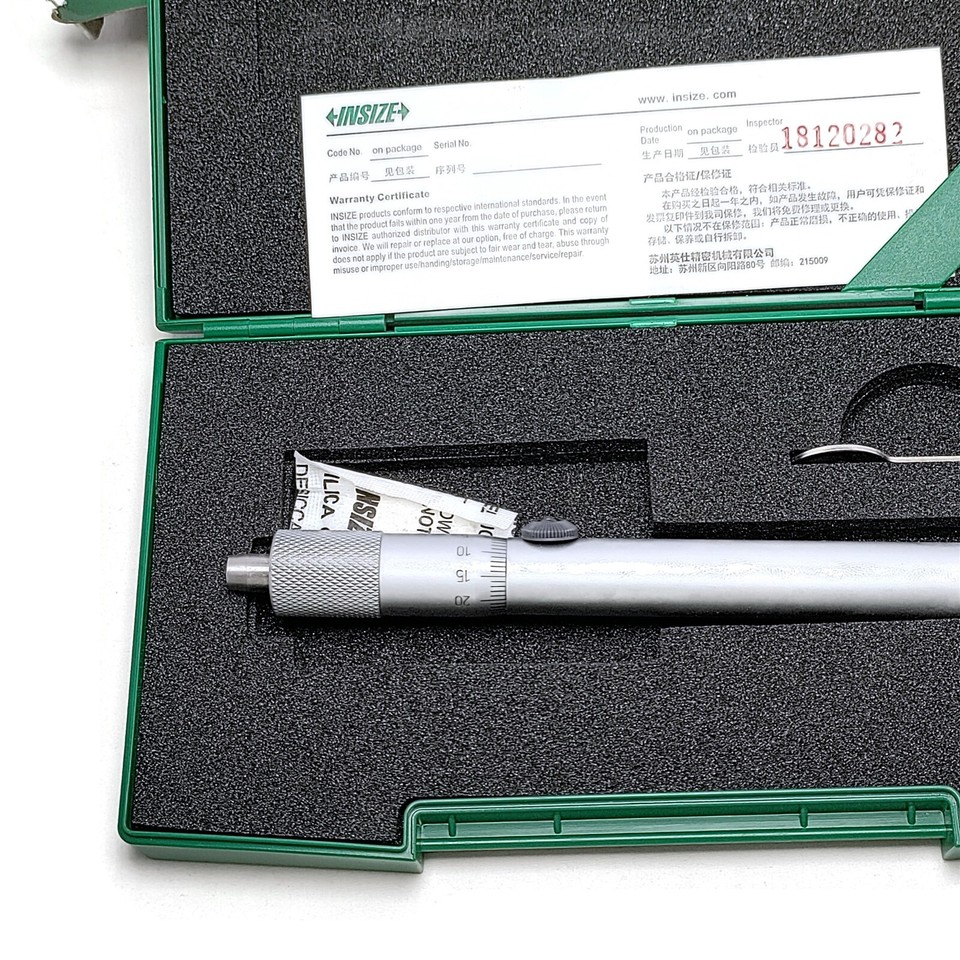 Insize 3229-200 Single Rod Inside Micrometer. 175~200 x0.01mm | eBay ...