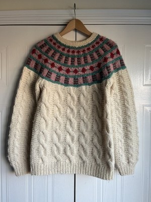 Vintage Samband of Iceland Icelandic Hand Knit Lopapeysa Lopi Wool ...