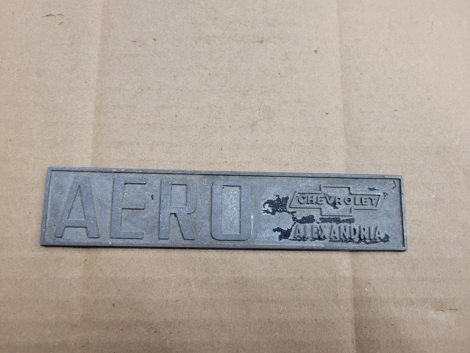 Aero Chevy Alexandra Virginia VA Metal Dealership Dealer Emblem Badge ...