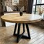 Ida Luxury Round Solid Mango Wood Dining Table 0.8m, 1.0m, 1.2m, 1.4m ...