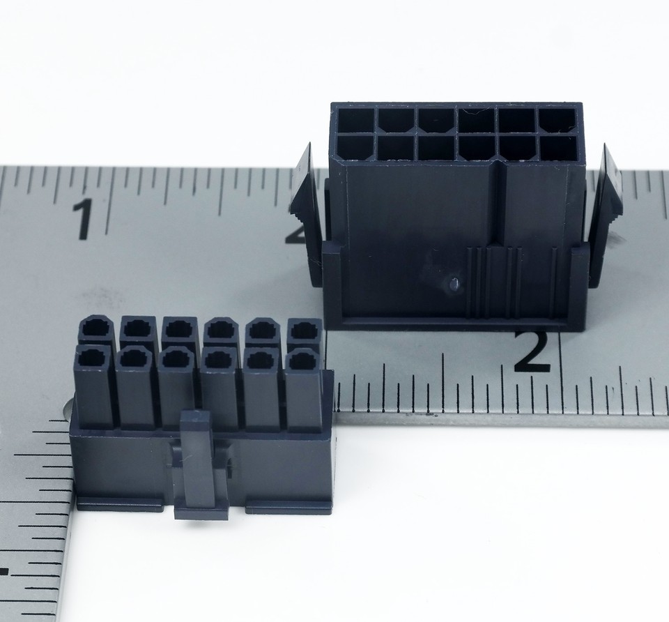 Molex 12-Pin Black Connector Pitch 4.20mm, w/18-24 AWG Pin Mini-Fit Jr ...