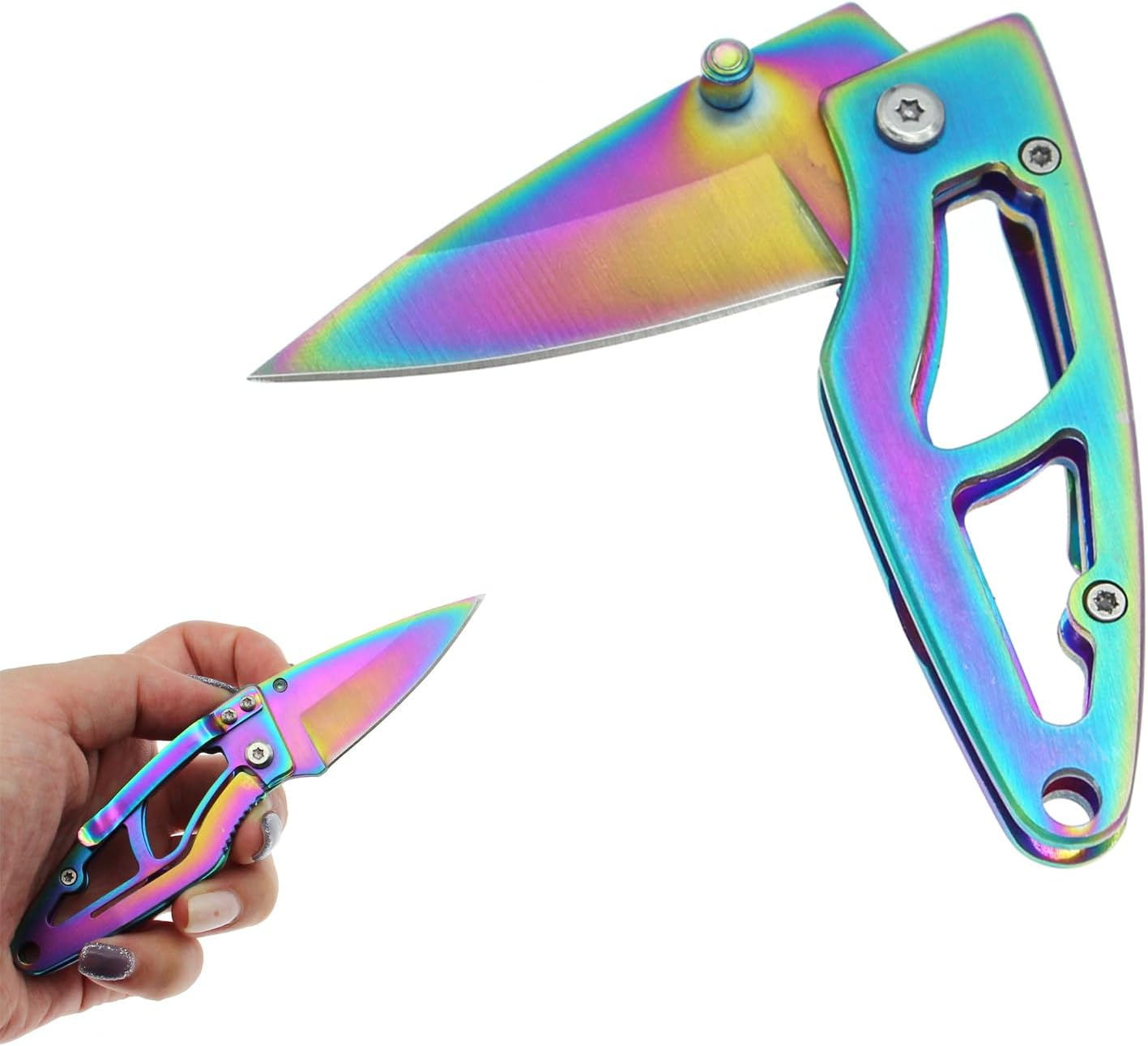 Small Folding Pocket Knife, Minimalist Compact Small EDC Knife ...