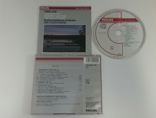 SIR COLIN DAVIS SIBELIUS symphony No.2 Finlandia Philips Silver Line ...