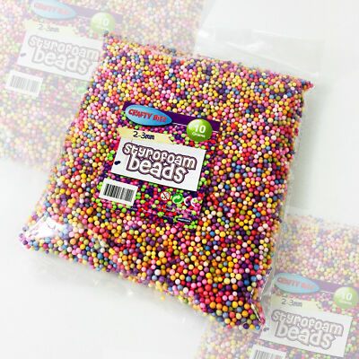 Polystyrene Styrofoam Filler Beads Art Craft Small Slime Balls Bits ...