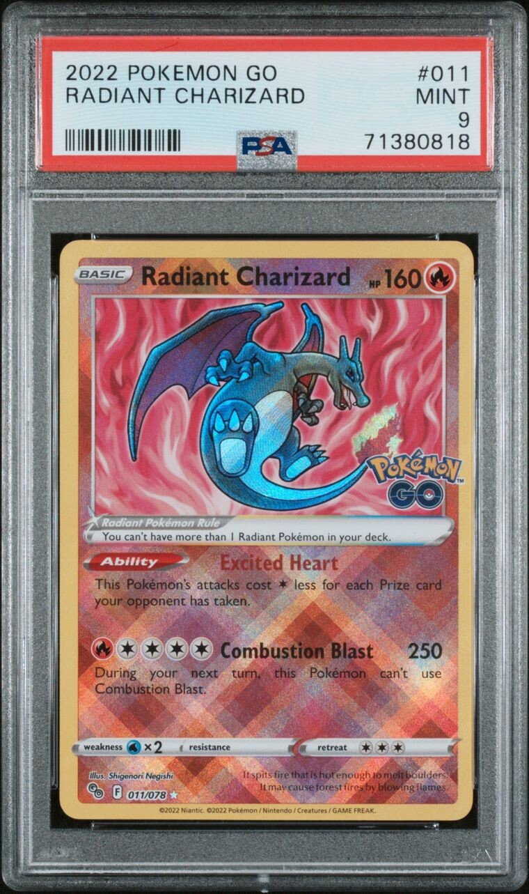 Pok%C3%A9mon+TCG+Radiant+Charizard+Pokemon+GO+011%2F078+Holo+Radiant ...