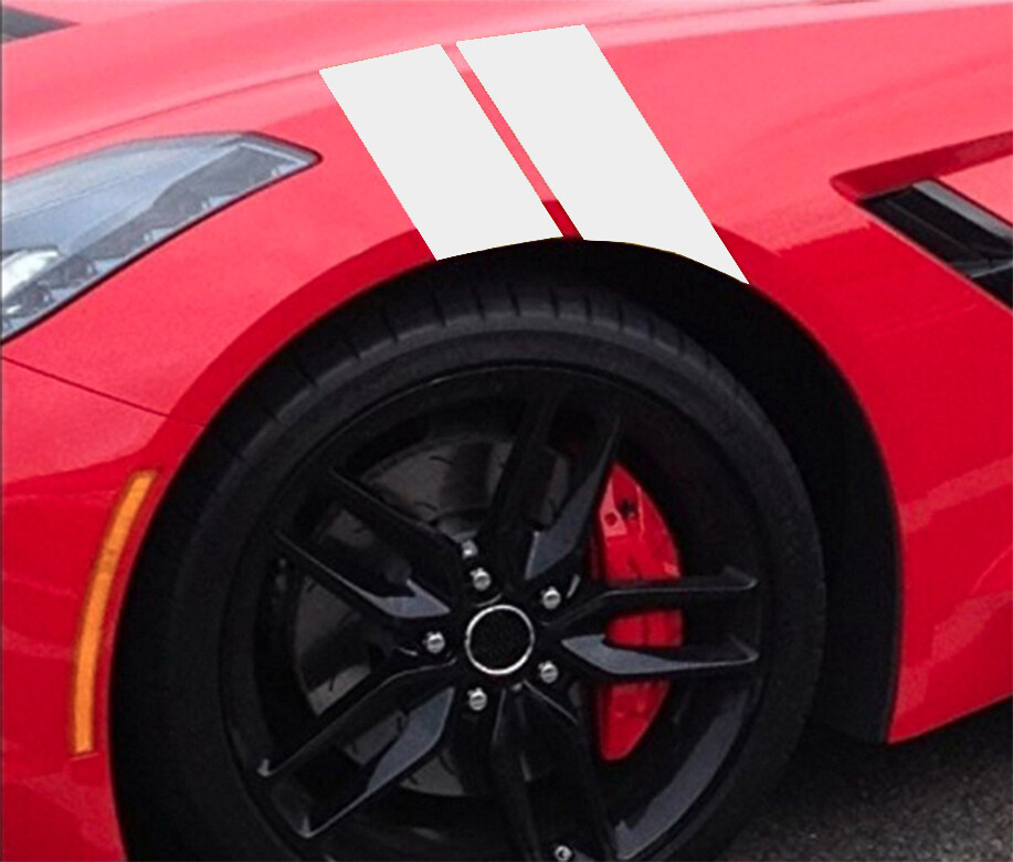 White Car Fender Sticker Universal Vinyl Racing Sport Speed DJC A | eBay