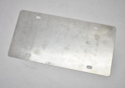 Plain Blank Stainless Steel License Plate Replacement Universal Size ...