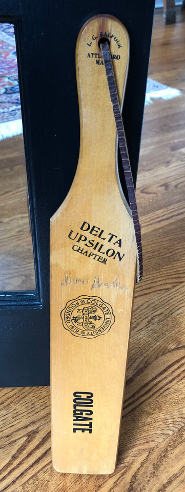 Vintage 1956 Delta Epsilon Colgate University Fraternity Paddle | eBay
