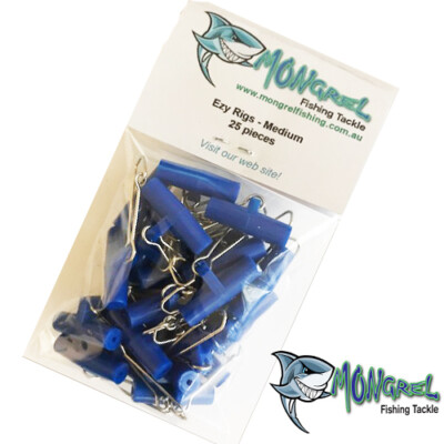 New 50 x Fishing Easy Rigs Fishing Tackle Hooks Sinker Clip Slider Ezy ...