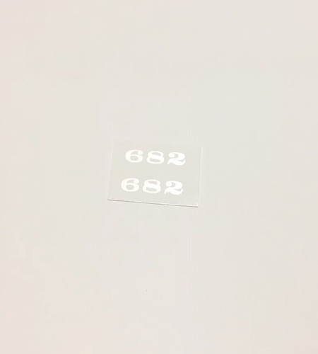 LIONEL LINES 682 6-8-6 LOCO WHITE LETTERING CLEAR WATERSLIDE 2 DECAL P ...