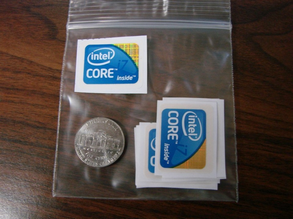 10 pcs NEW INTEL CORE i7 INSIDE LOGO STICKER/LABEL | eBay