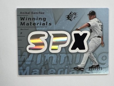 2007 Upper Deck SPX #WM-AS Anibal Sanchez Relic 27/175 AR134 | eBay