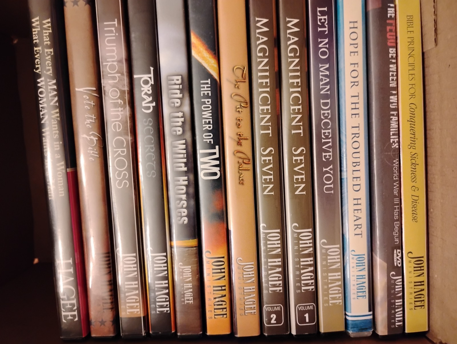 Lot of 13 John Hagee Ministries DVDs, The Power of Two, Torah Secrets ...