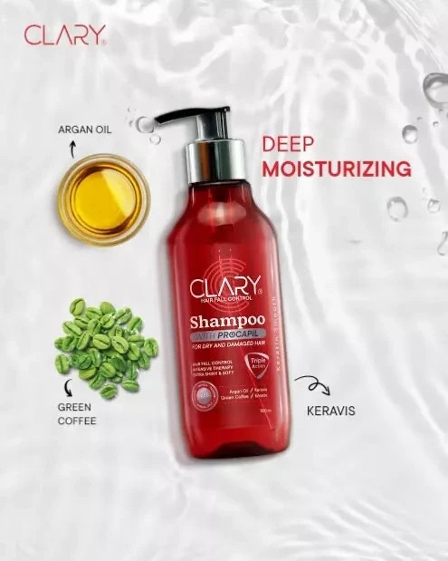 Clary Shampoo With Procapil For Dry And Damaged Hair – 300 Ml | eBay