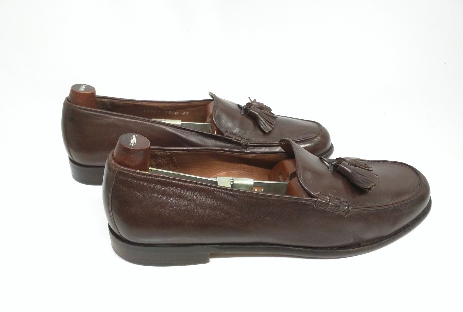 Bragano Cole Haan Mens Penny Loafers 11 M Brown Lamb Leather Made in ...