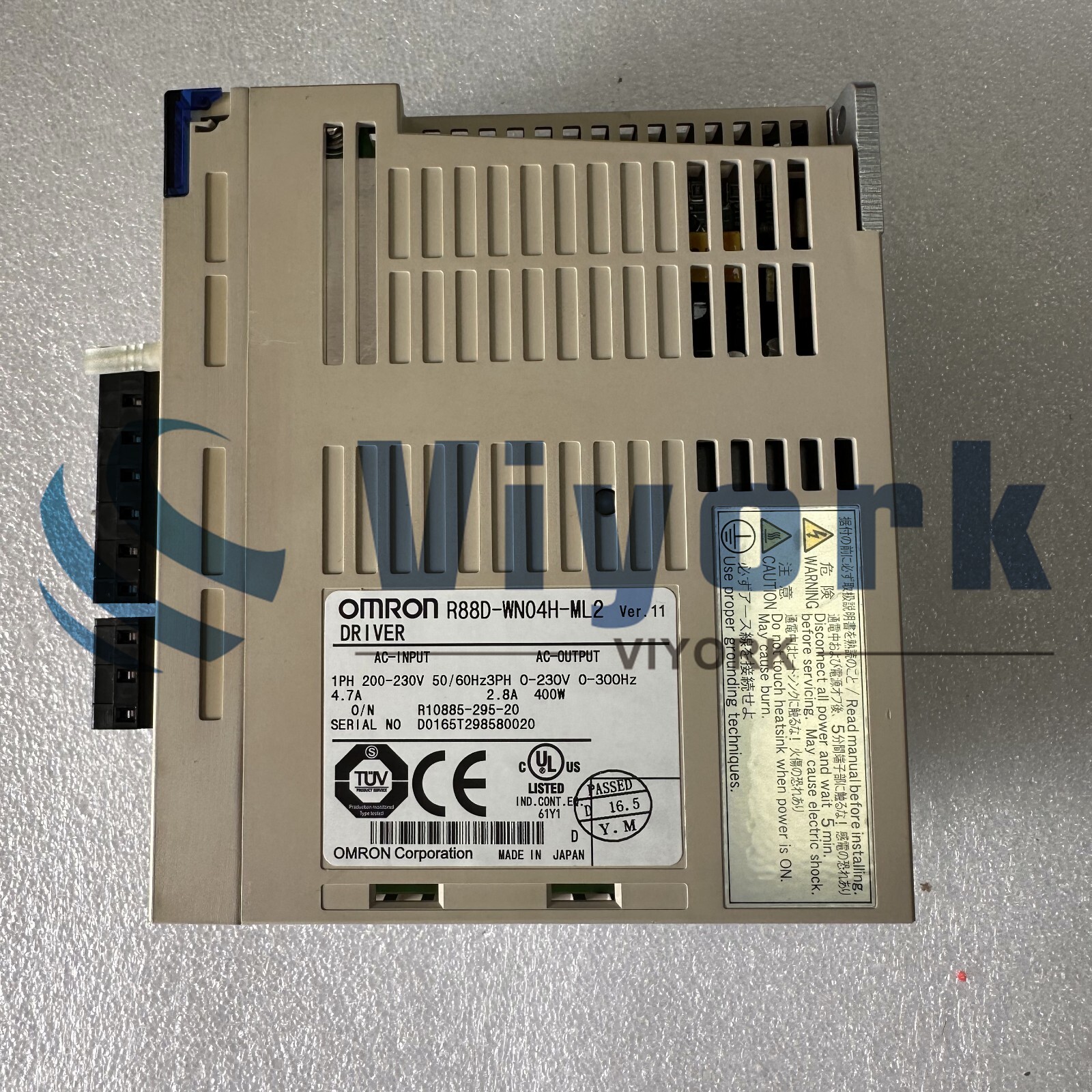 OMRON R88D-WN04H-ML2 SERVO DRIVE 200V 1PH 400W ML2 NEW | eBay