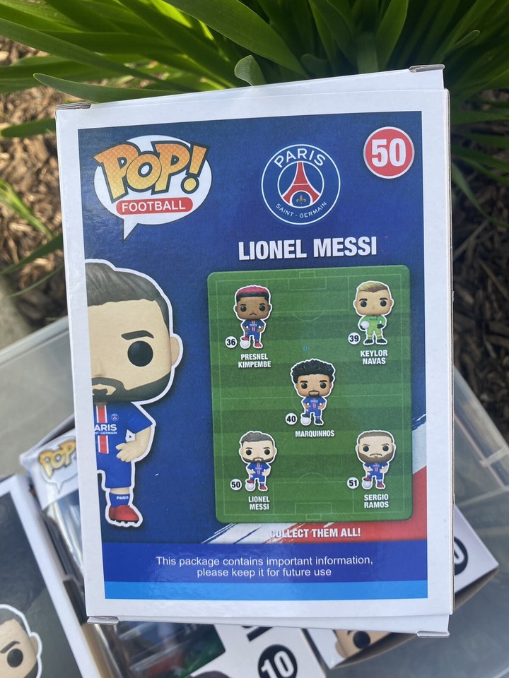 Funko POP! Sports: Soccer 10# Lionel Messi Argentina Vinyl Action ...