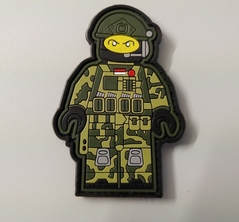TACTICAL LEGO OPERATOR PVC 2D PATCH - COYOTE OD | eBay