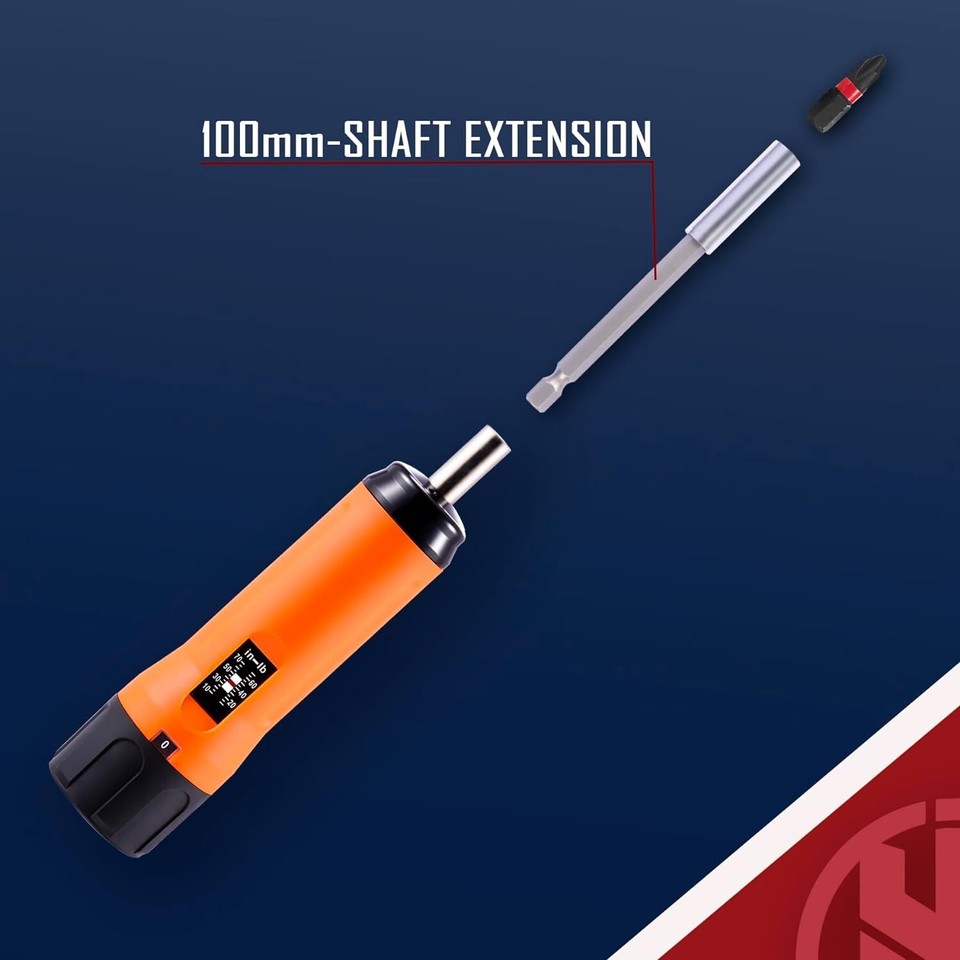 Durable Torque Wrench Driver Set with T-Bar Handle - 10-70 Inch lbs ...