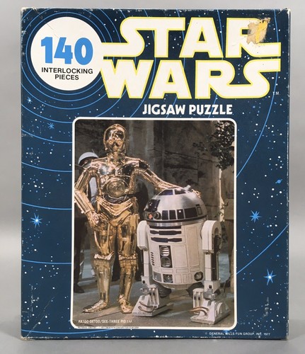 1977 Star Wars R2D2 C3PO Kenner Puzzle vintage 40100 * Open Box ...
