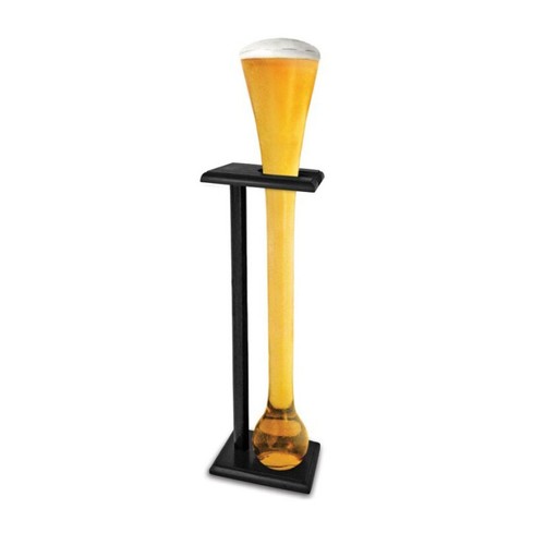 Yard Beer/Alcohol Beverage Drinking Cone Novelty Glass/Cup w/Timber ...