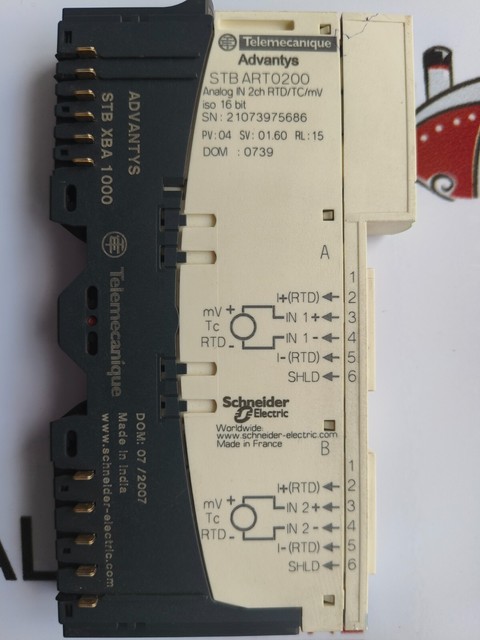 Telemecanique Schneider Advantys STB Art 0200 Analog in 2ch 16 Bit Qty ...