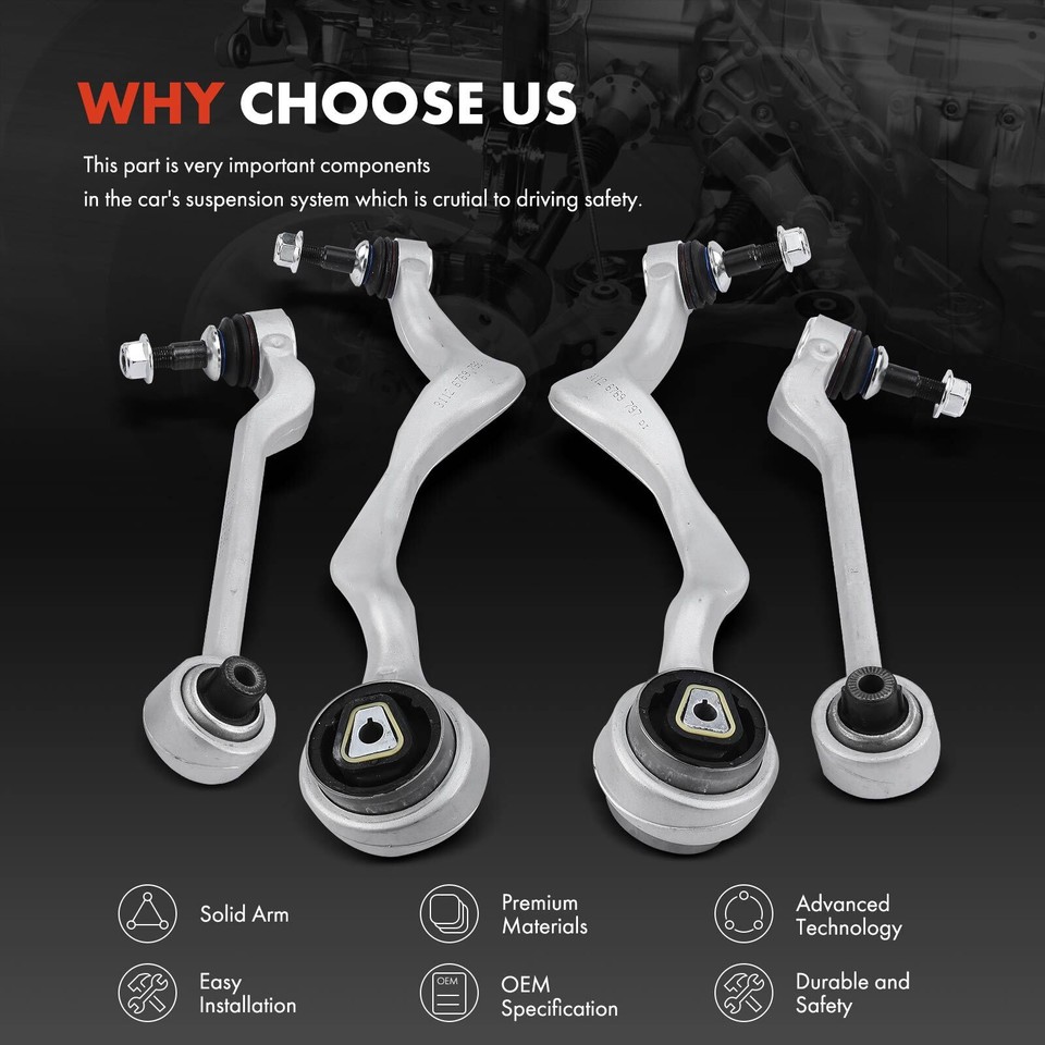 4Pcs Front Control Arm and Ball Joint Assembly for BMW E90 323i 325i ...