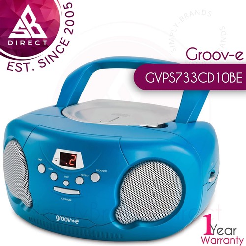Groov-e Original Boombox Portable CD Player &Radio│with Chidrens ...