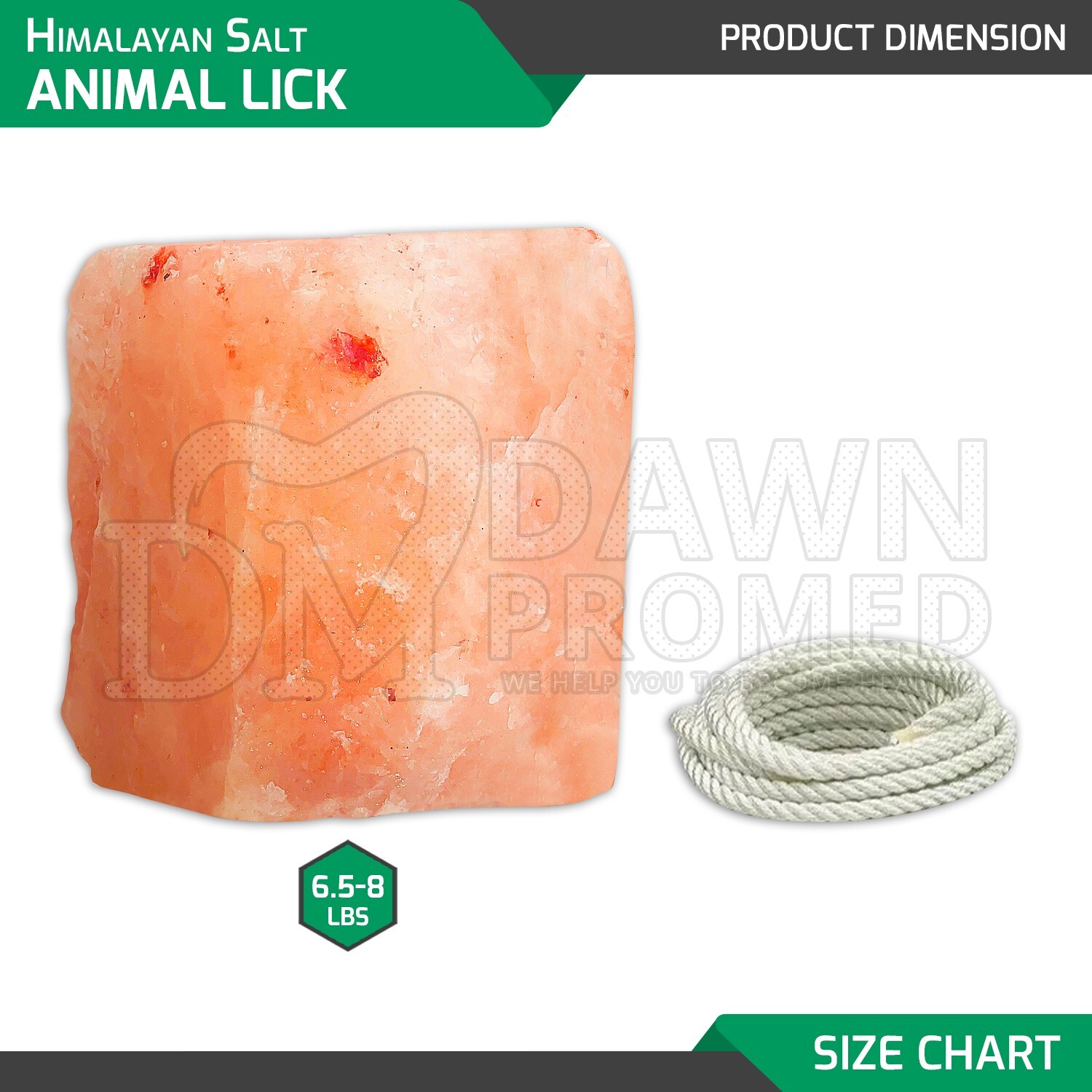 8 Pcs Himalayan Nature 100% Natural Salt Lick Block for Animal Wellness ...