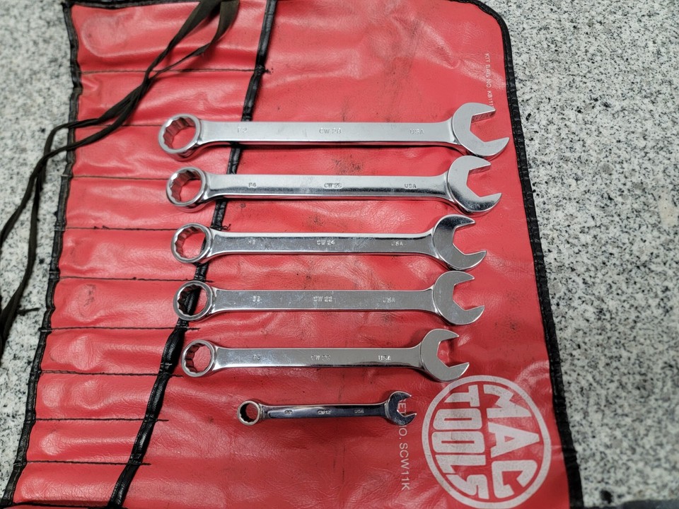 MAC Tools 11 SCW11K SAE Combination Wrench Sets Complete OEM USA NICE ...