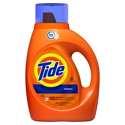 Tide Liquid Laundry Detergent, Original, 32 Loads, 46 Fl Oz | eBay